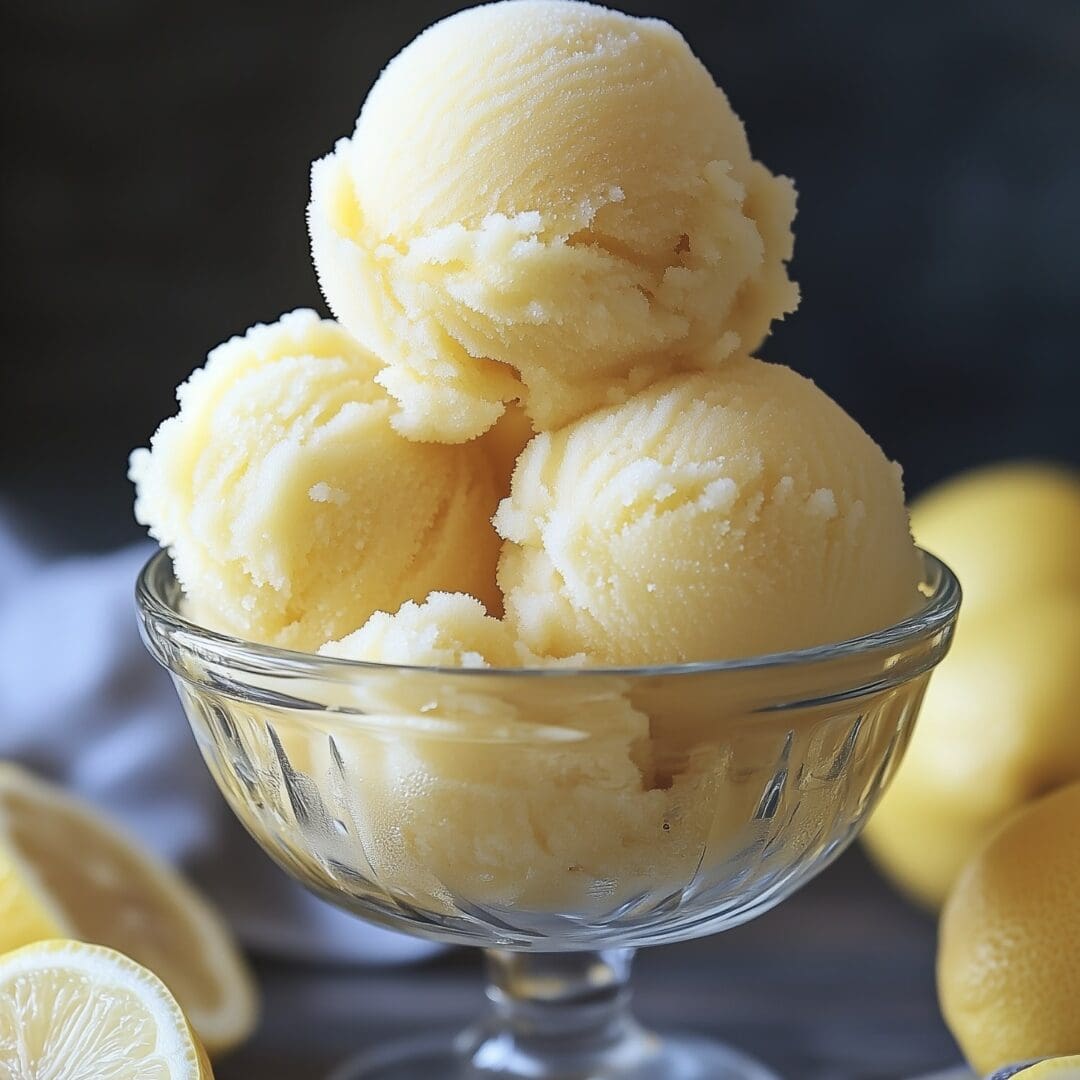 Lemon Sorbet Recipe With No Ice Cream Maker!