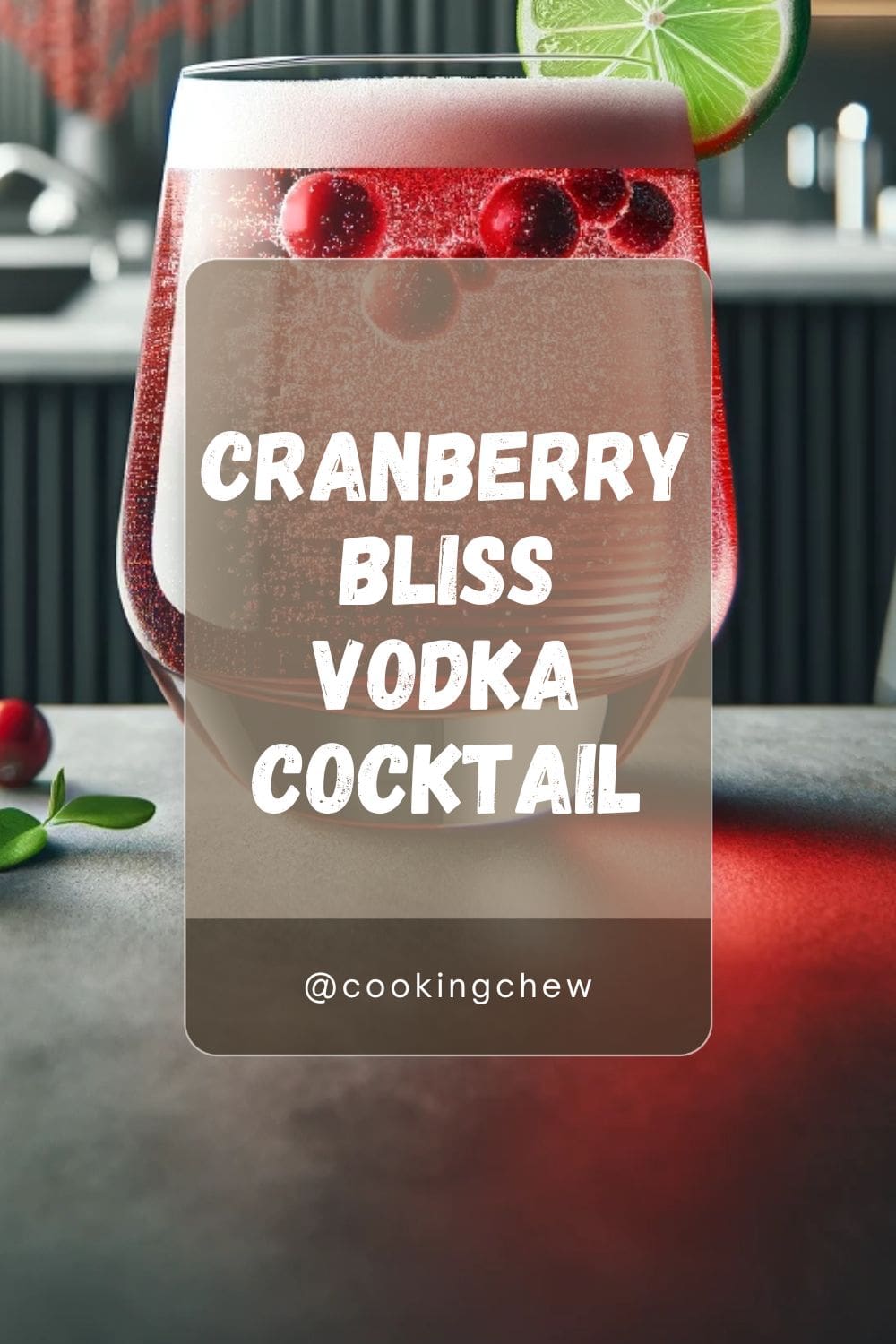 Sparkling vodka cranberry cocktail (The best recipe in the bunch!)