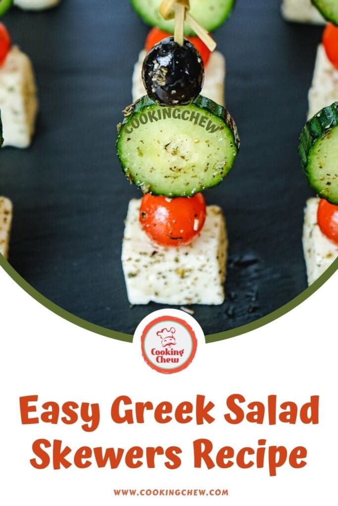 Easy Greek Salad Skewers Recipe