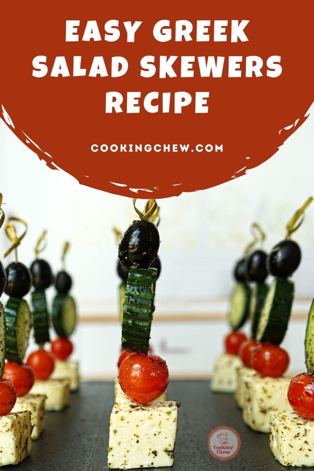 Easy Greek Salad Skewers Recipe