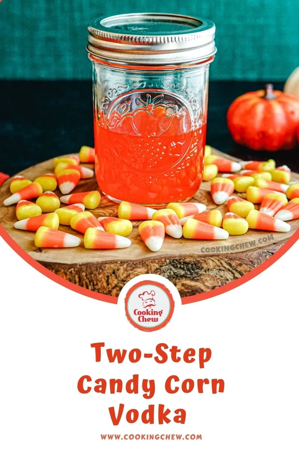 Easy Candy Corn Vodka