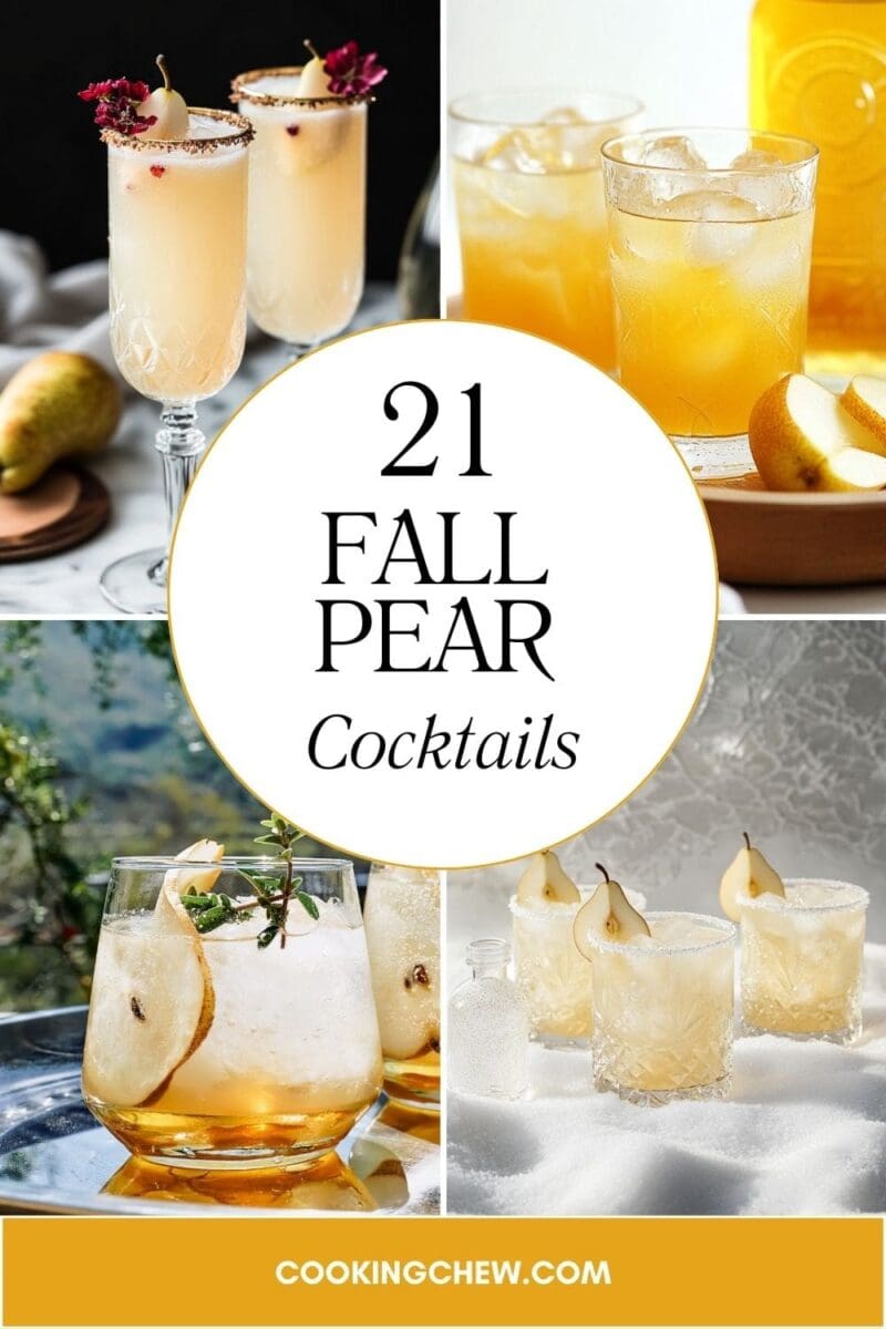 21 Best Pear Cocktails: Fruity Mixed Drinks Bound To Impress!