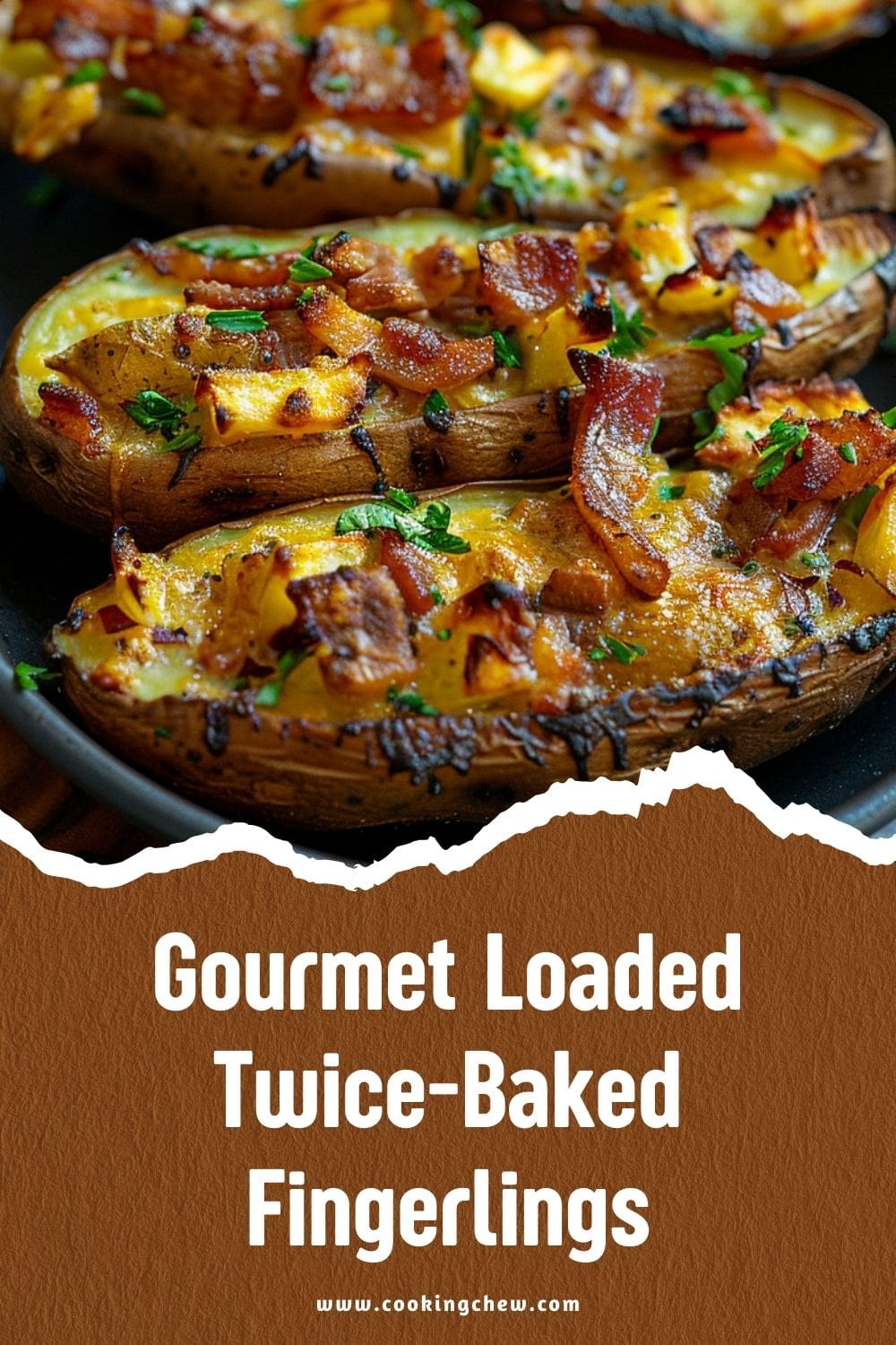 Loaded Twice Baked Fingerling Potatoes - Cooking Chew