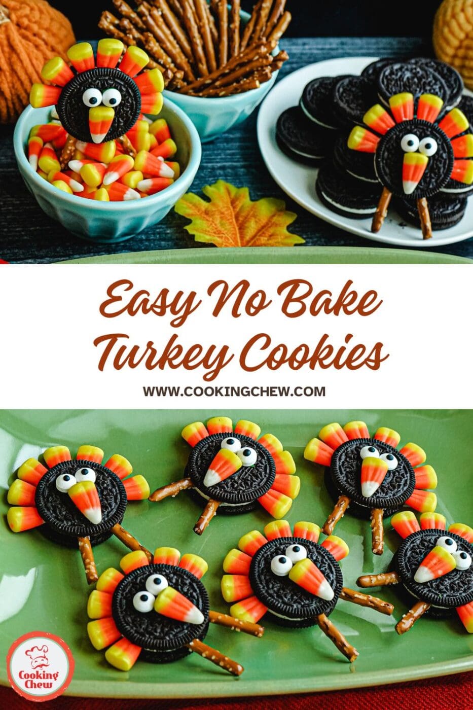 EASY Thanksgiving Turkey Cookie Recipe