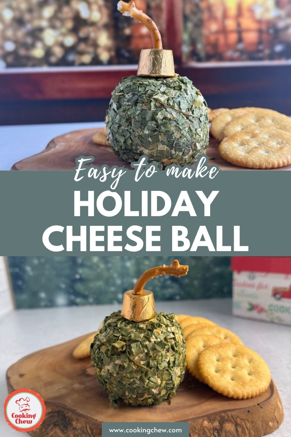 Easy Ornament Cheese Ball - Perfect Christmas Appetize