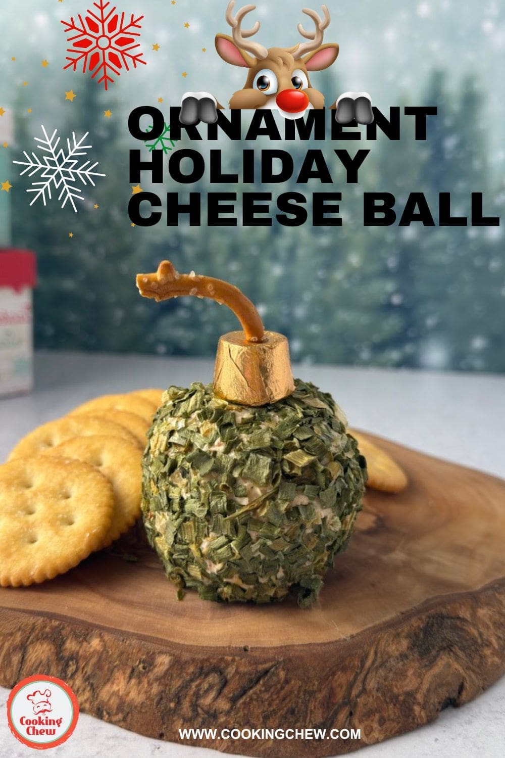 Easy Ornament Cheese Ball - Perfect Christmas Appetize
