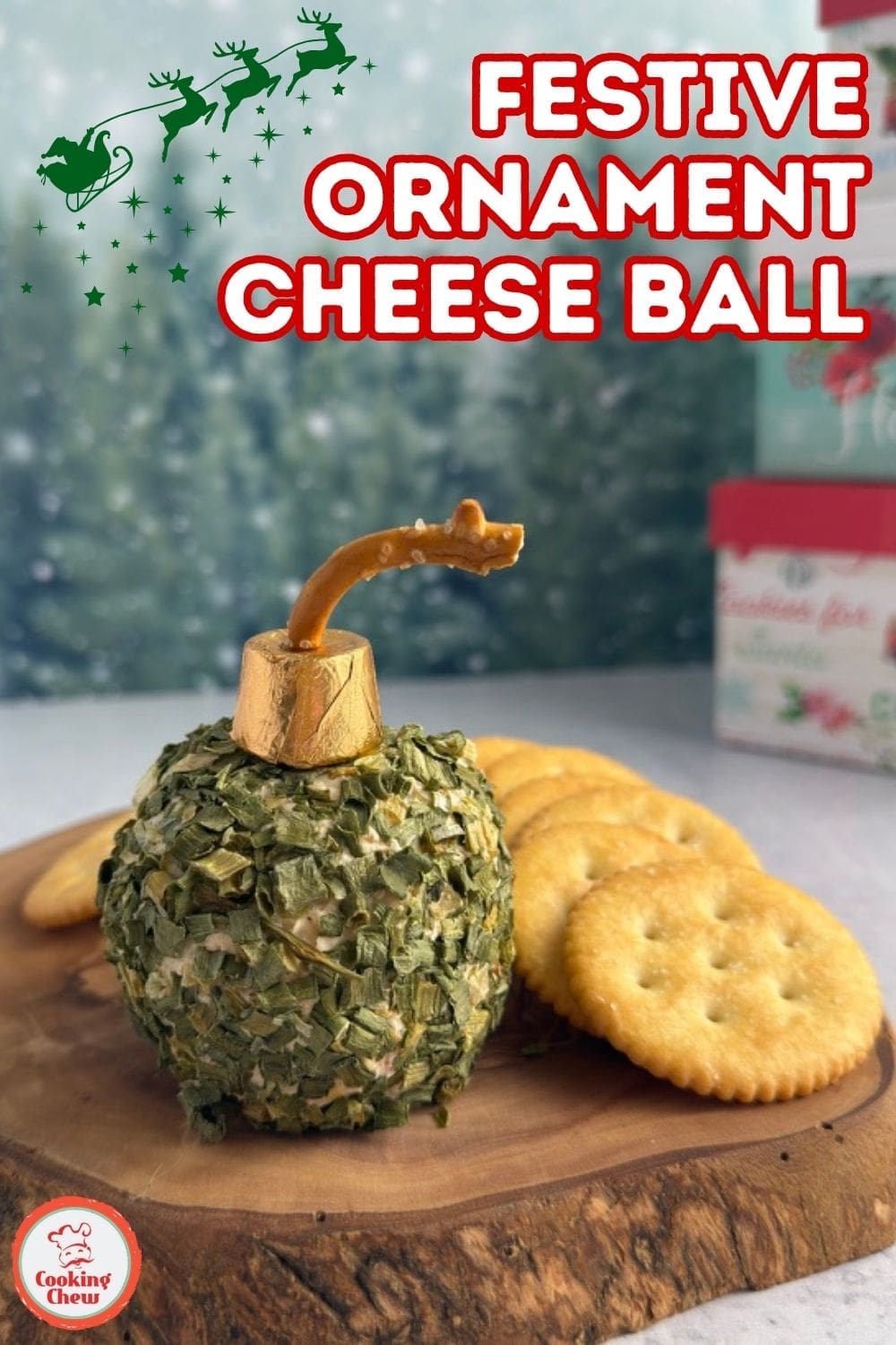 Easy Ornament Cheese Ball - Perfect Christmas Appetize