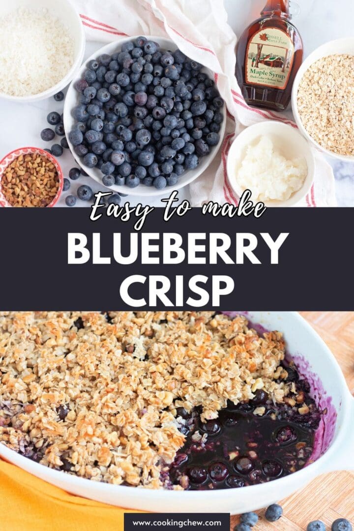 Easy Vegan Blueberry Crisp - Healthy & Delicious Dessert