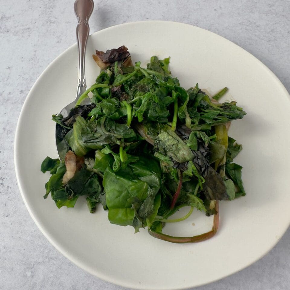 Easy 2-Ingredient Sautéed Greens - Simple, Healthy Side Dish