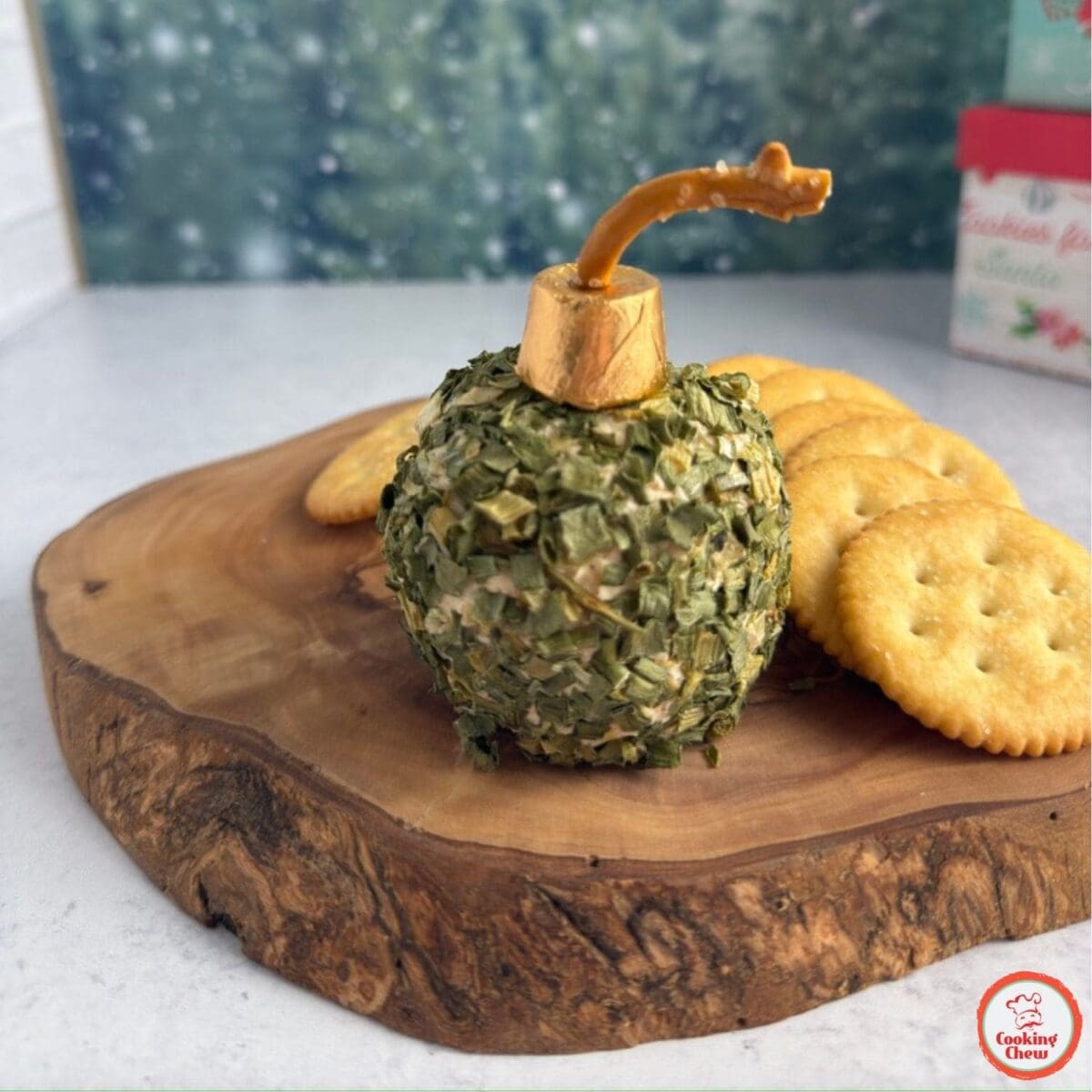 Easy Ornament Cheese Ball - Perfect Christmas Appetize