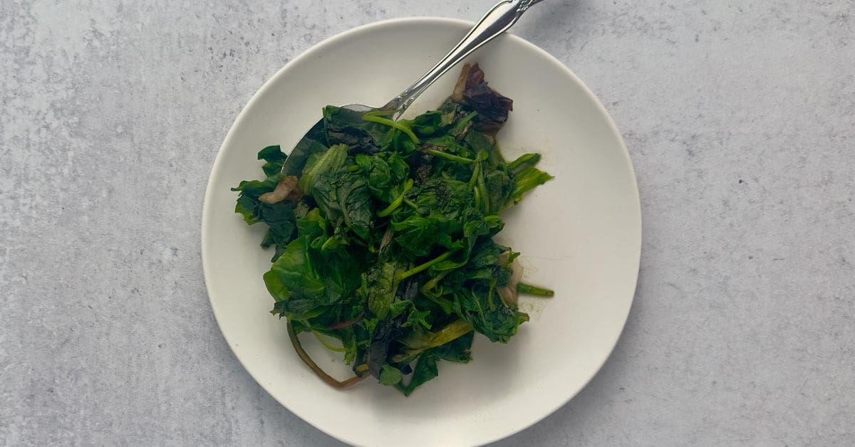 Easy 2-Ingredient Sautéed Greens - Simple, Healthy Side Dish