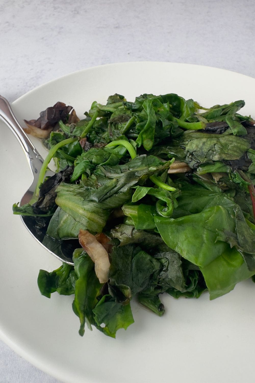 Easy 2-Ingredient Sautéed Greens - Simple, Healthy Side Dish