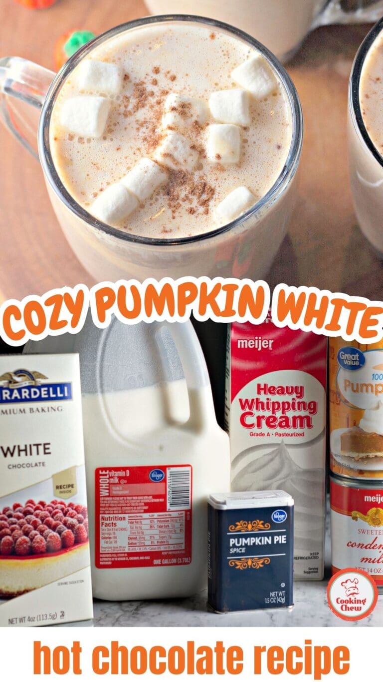 Slow Cooker Pumpkin White Hot Chocolate Recipe