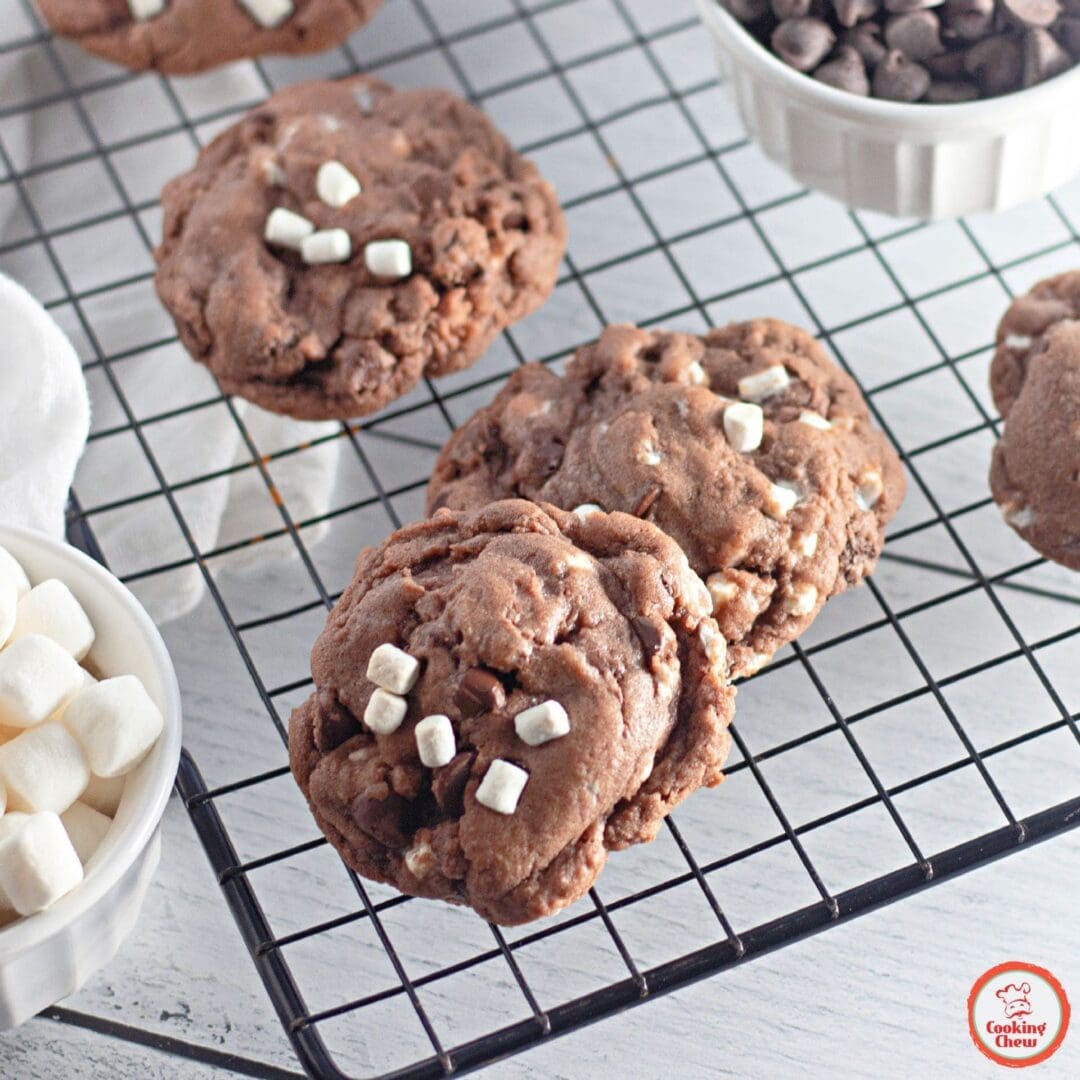 Hot Cocoa Cookies Recipe | Soft & Chewy with Marshmallows