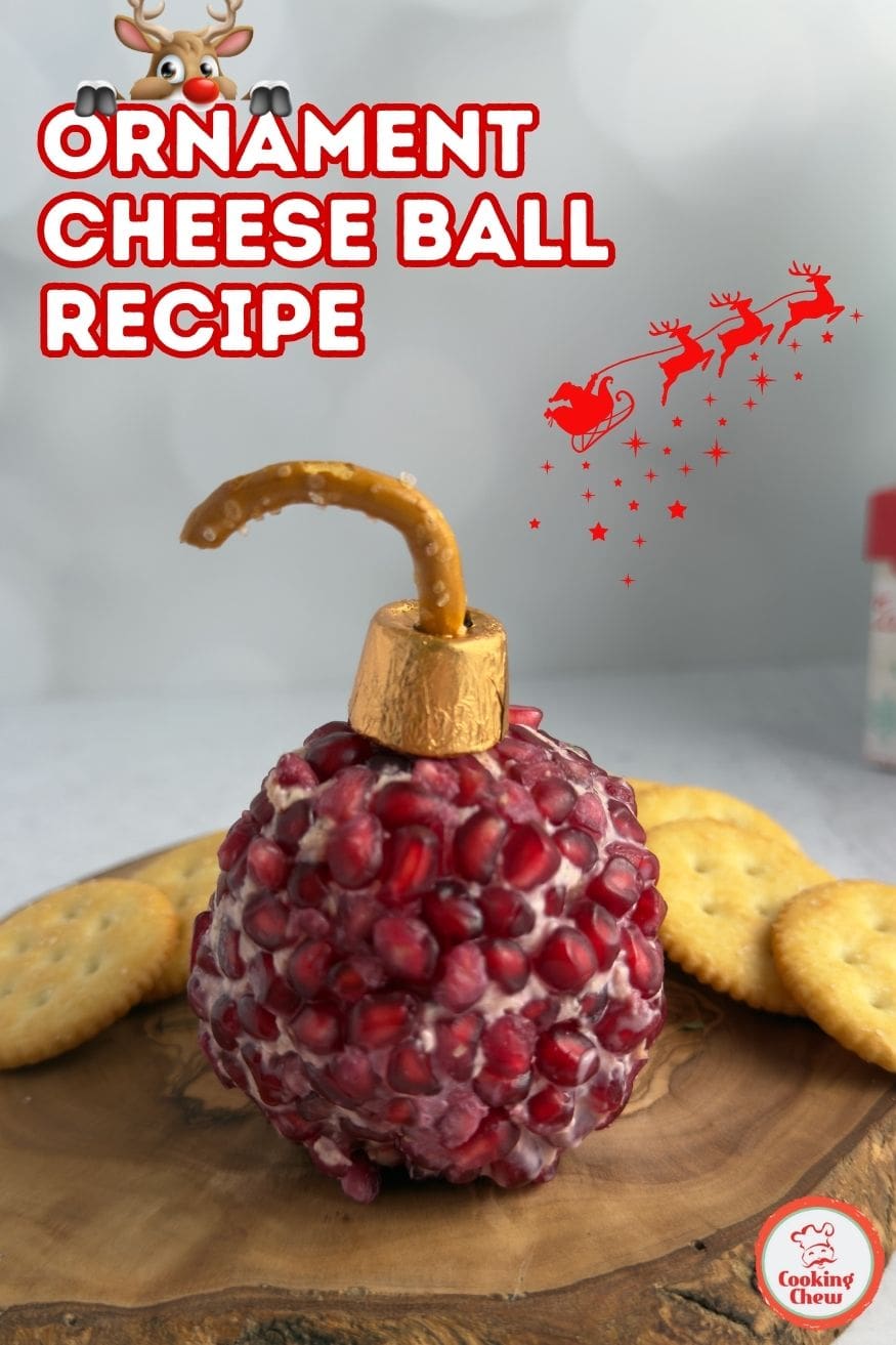 Pomegranate Christmas Ornament Cheese Ball Recipe