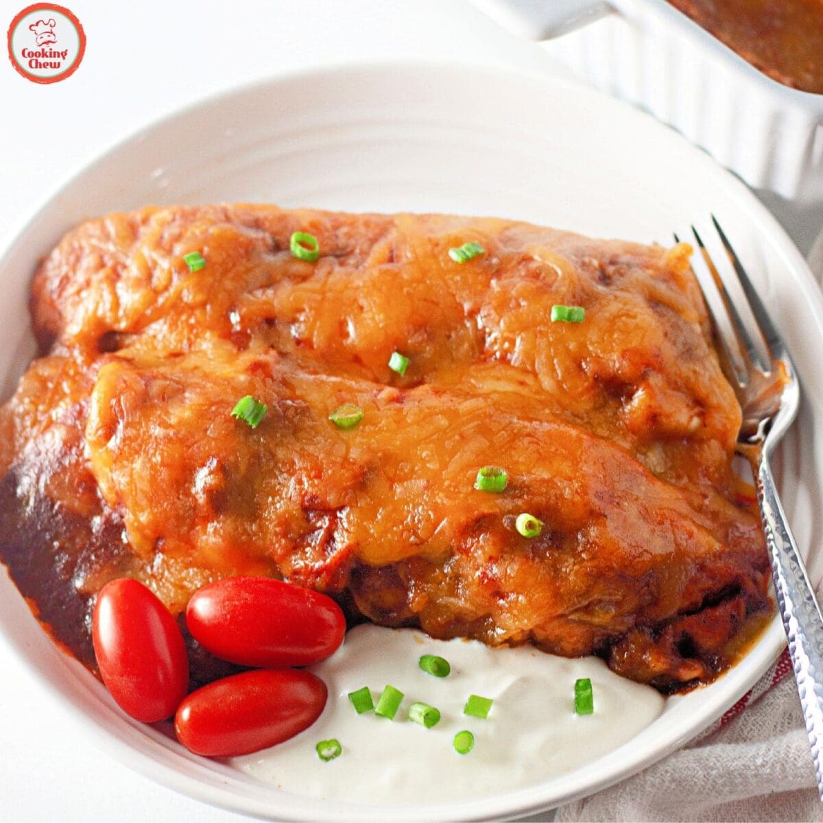 Cheesy Beef Enchiladas Recipe with Homemade Enchilada Sauce