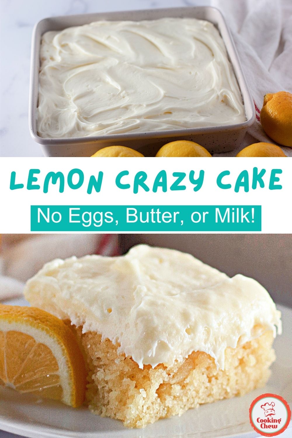 Lemon Crazy Cake – Easy Eggless & Dairy-Free Dessert
