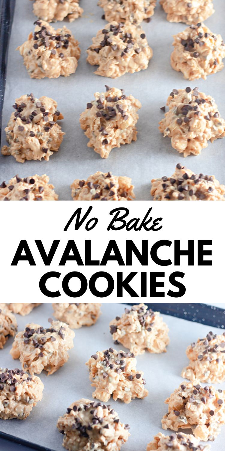 Easy No-Bake Avalanche Cookies with Peanut Butter & Crunch