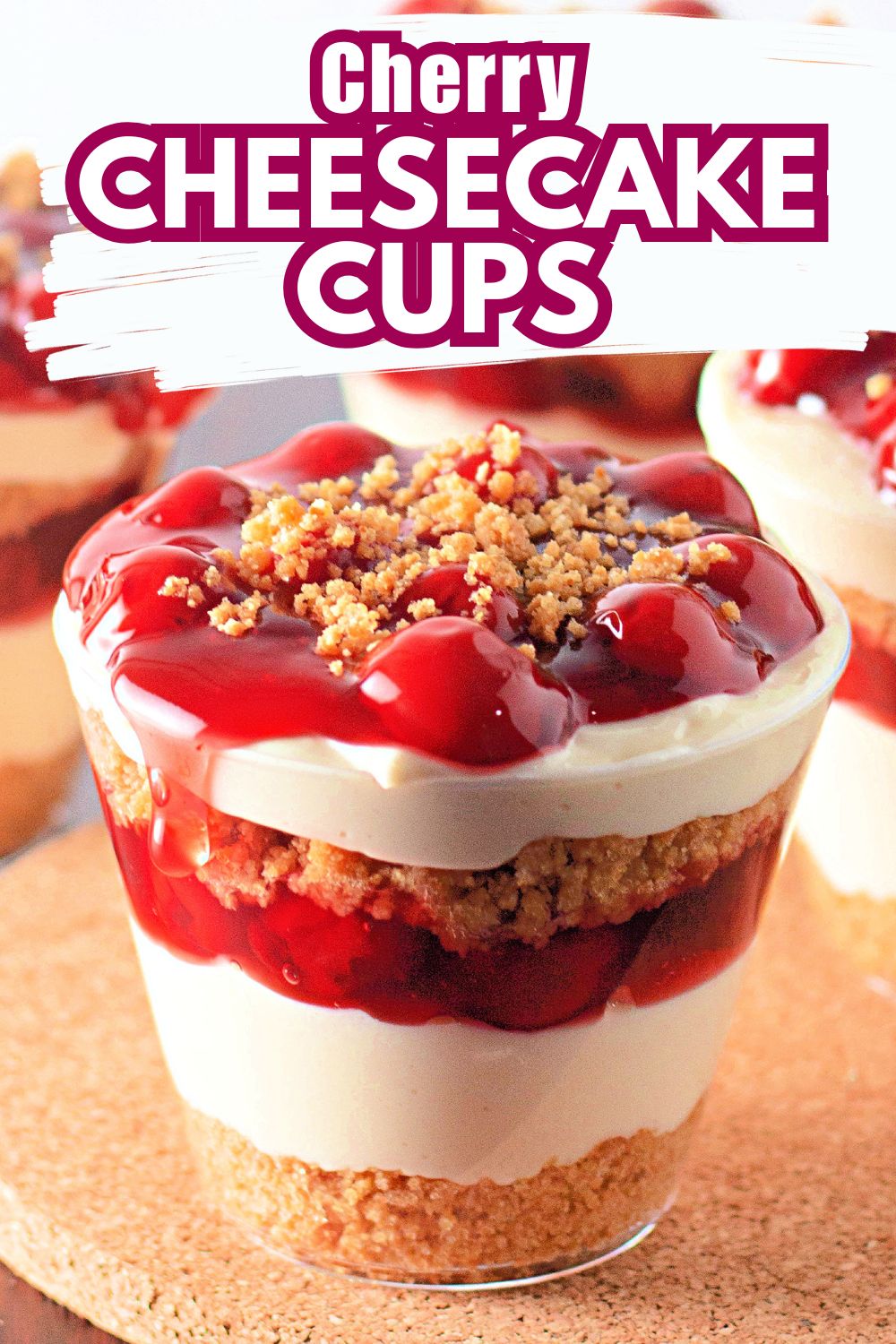 Cherry Cheesecake Cups Recipe | Easy No-Bake Mini Cheesecakes