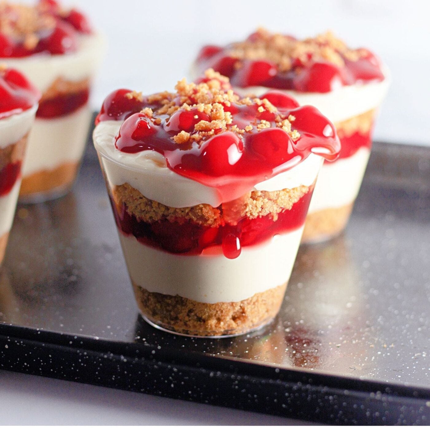 Cherry Cheesecake Cups Recipe | Easy No-Bake Mini Cheesecakes