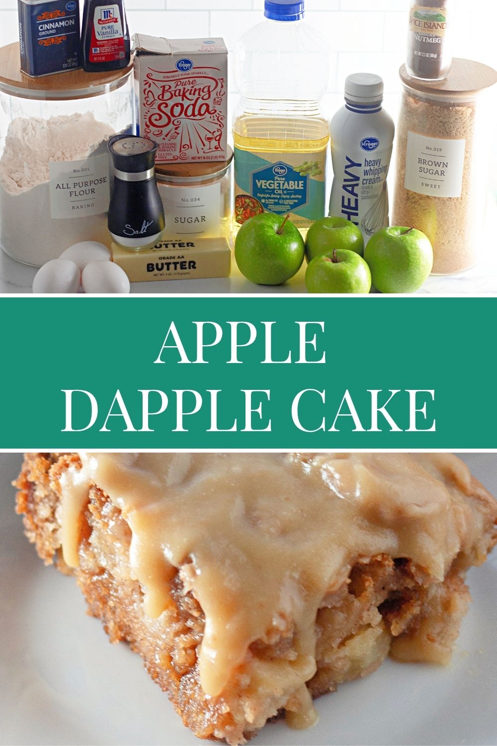 Apple Dapple Cake Recipe | Moist Apple Cake with Caramel Glaze