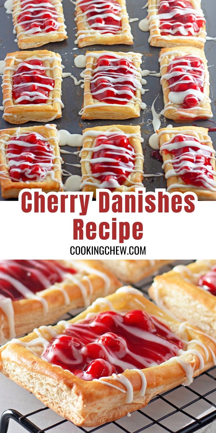 Cherry Danishes Recipe – Easy Puff Pastry with Cream Cheese & Cherries