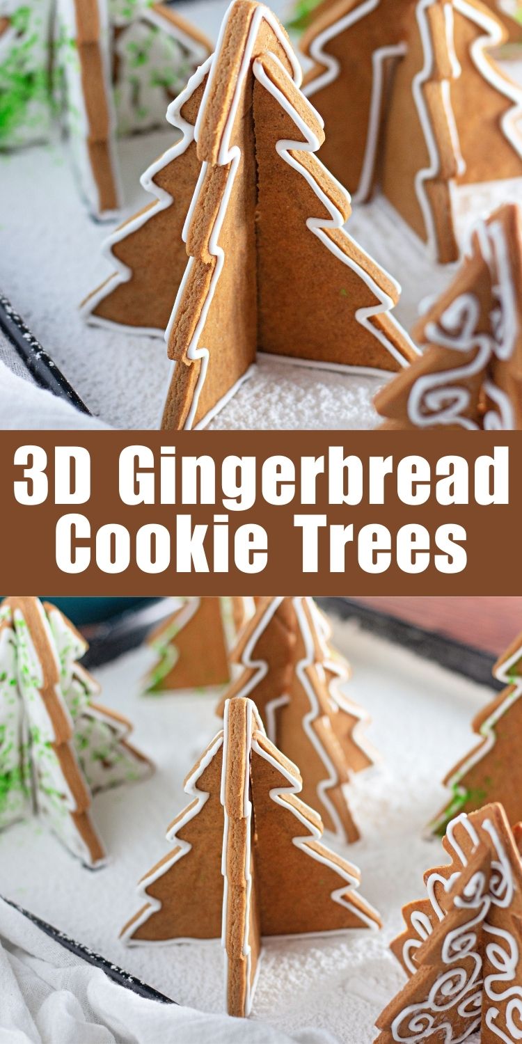 3D Gingerbread Christmas Tree Cookies Recipe