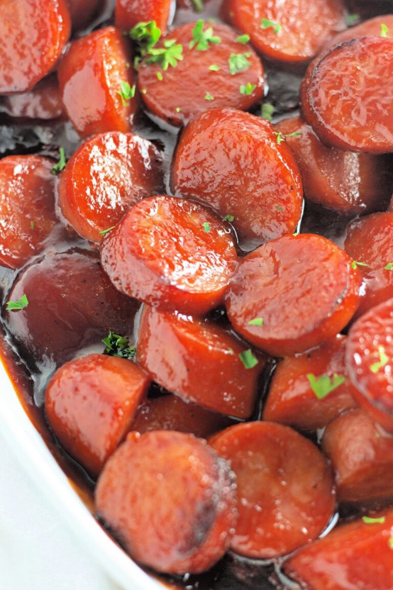 Easy BBQ Kielbasa Appetizer - Sweet Glazed Bites in 40 Minutes