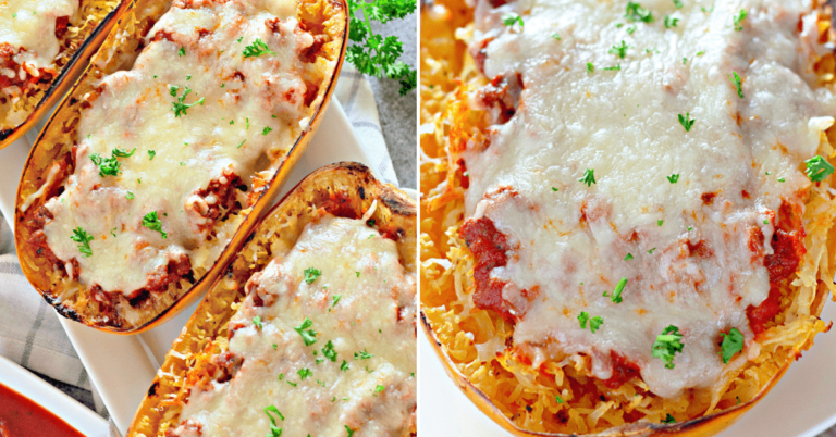 Stuffed Spaghetti Squash Recipe | An Easy & Healthy Dinner Idea