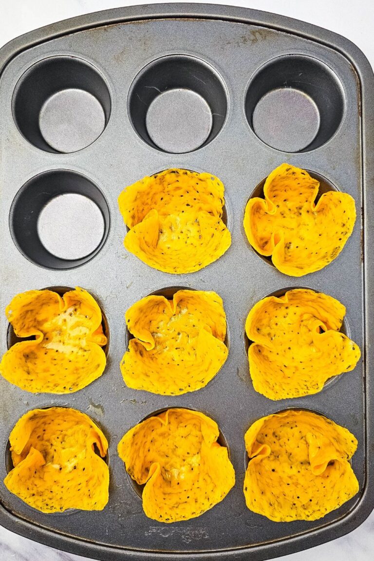 Cheddar Cheese Nacho Cups (Keto-Friendly, Easy Appetizer Recipe)