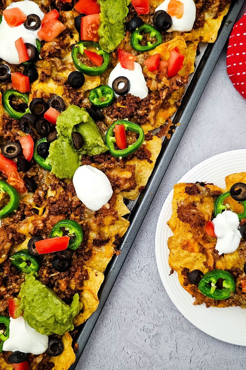 Sheet Pan Ground Beef Nachos - Cooking Chew