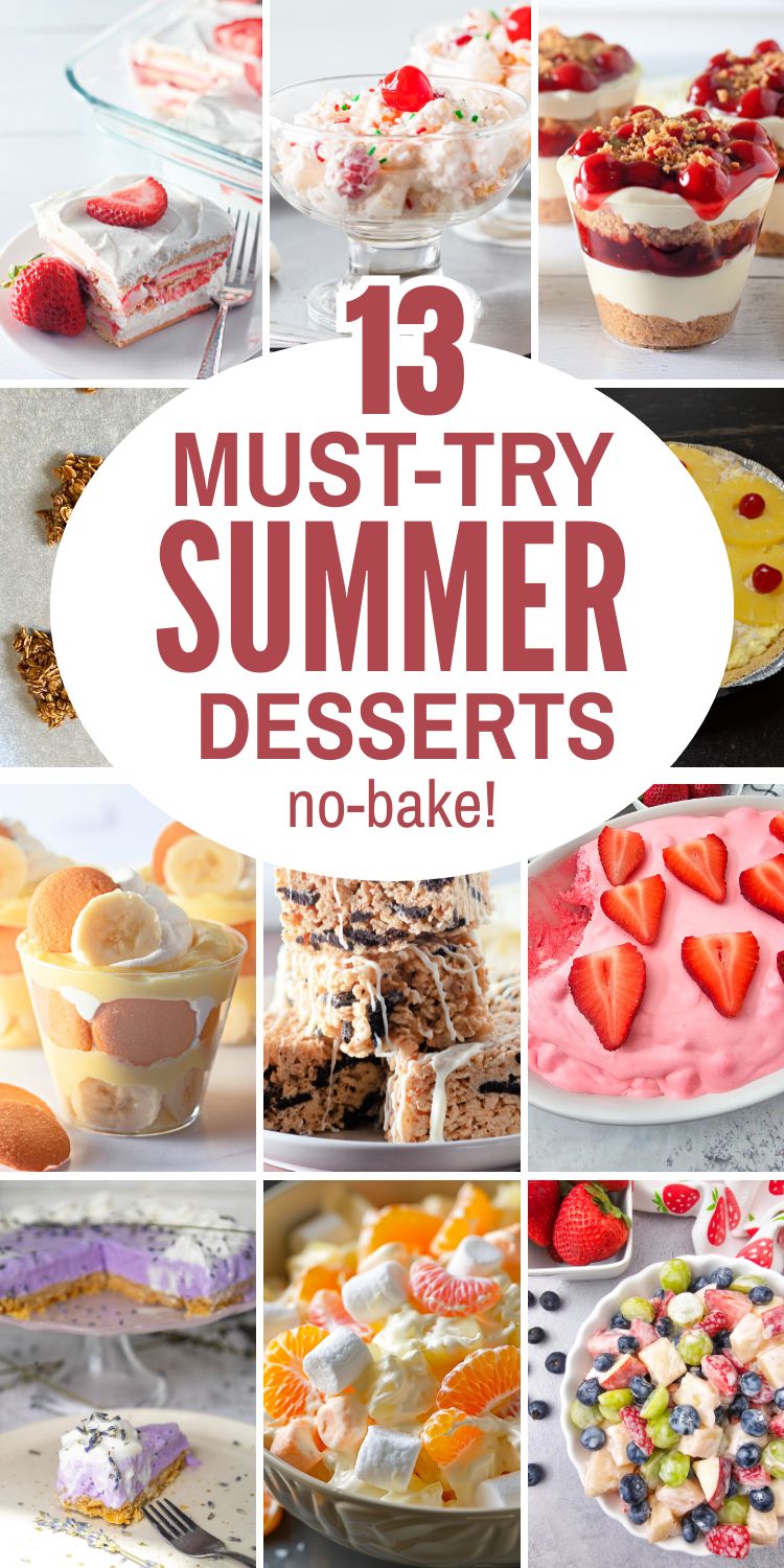 13 Easy No-Bake Desserts for Summer | Cool & Simple Recipes