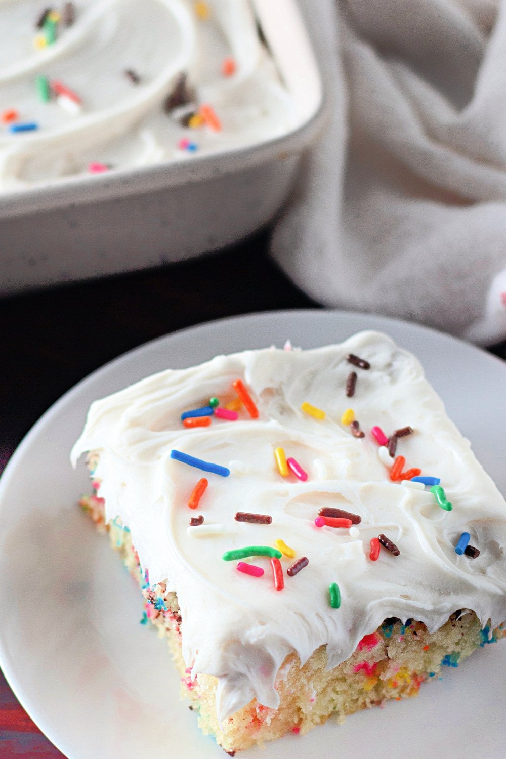 Funfetti Crazy Cake (No Eggs, No Butter, No Mixer)